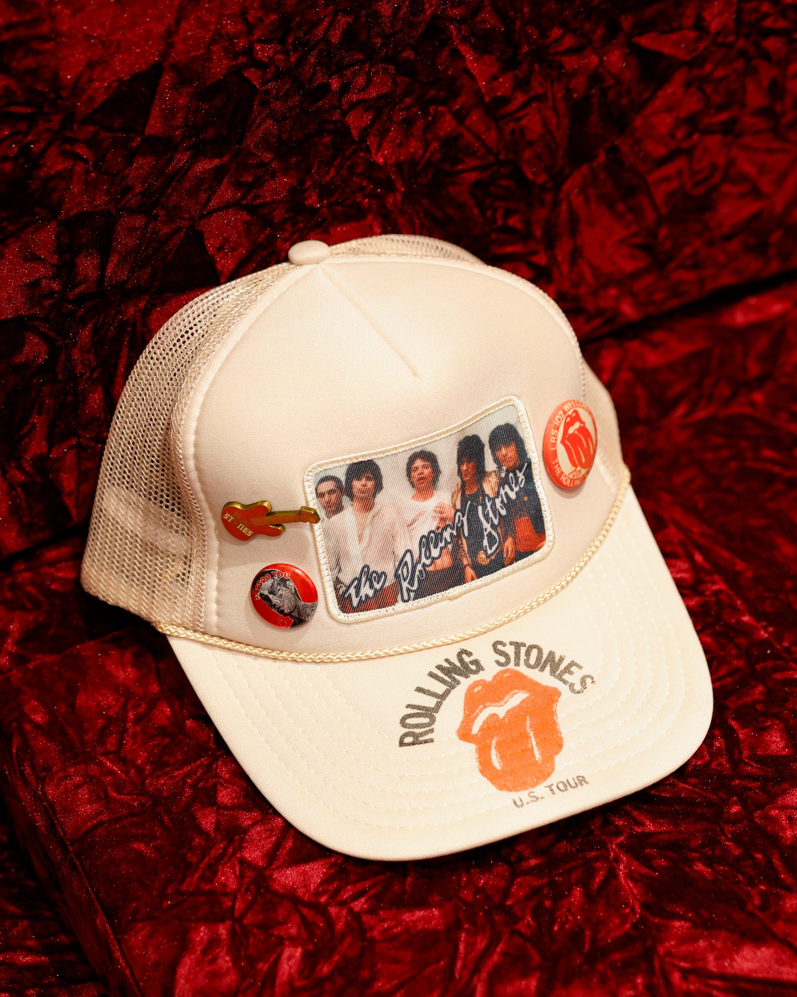 Madeworn Rolling Stones Hat - Cream – Round Hill Music Co